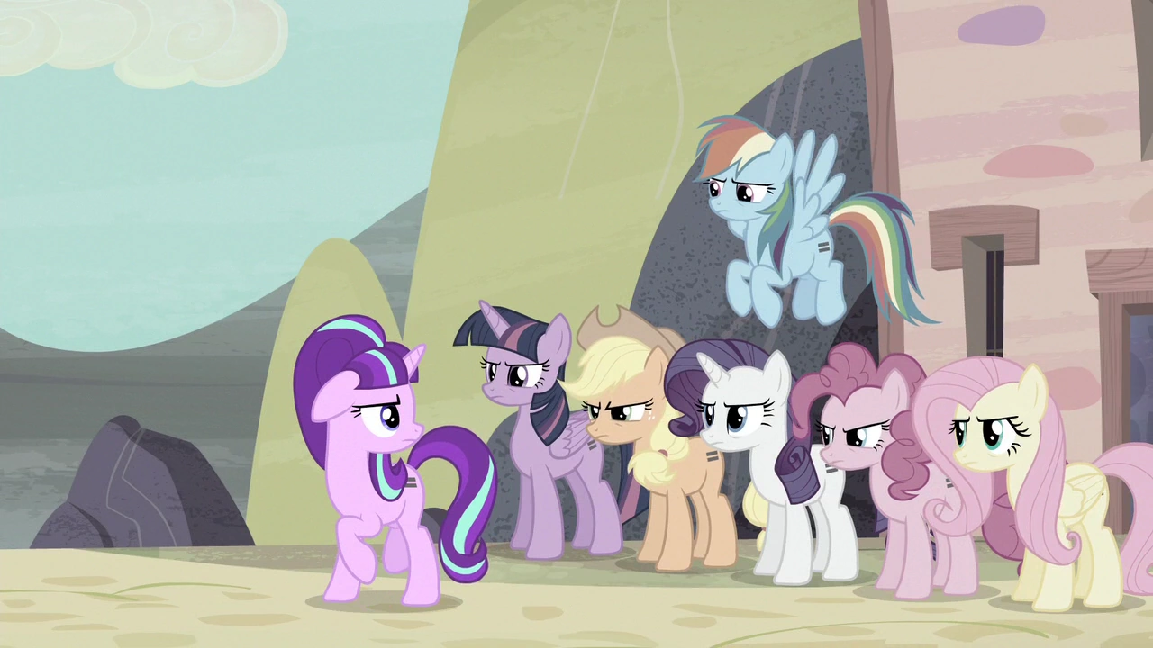 Image - Mane Six standing behind Starlight S5E2.png | My Little Pony ...