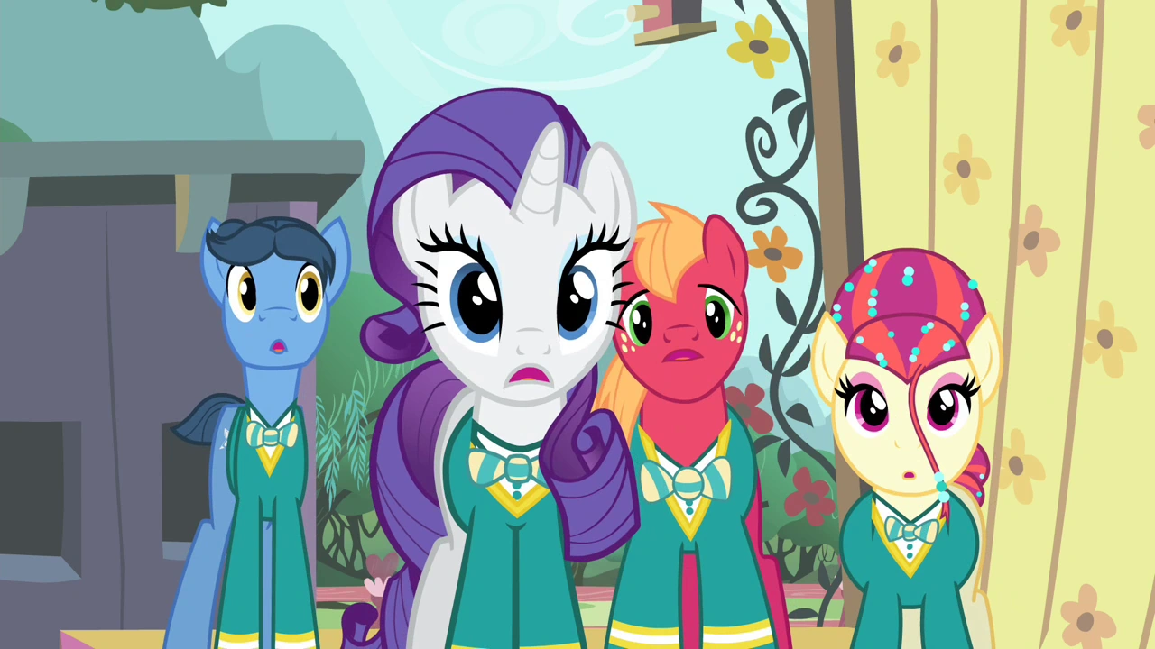 Image - Rarity and the Ponytones surprised S4E14.png | My Little Pony ...