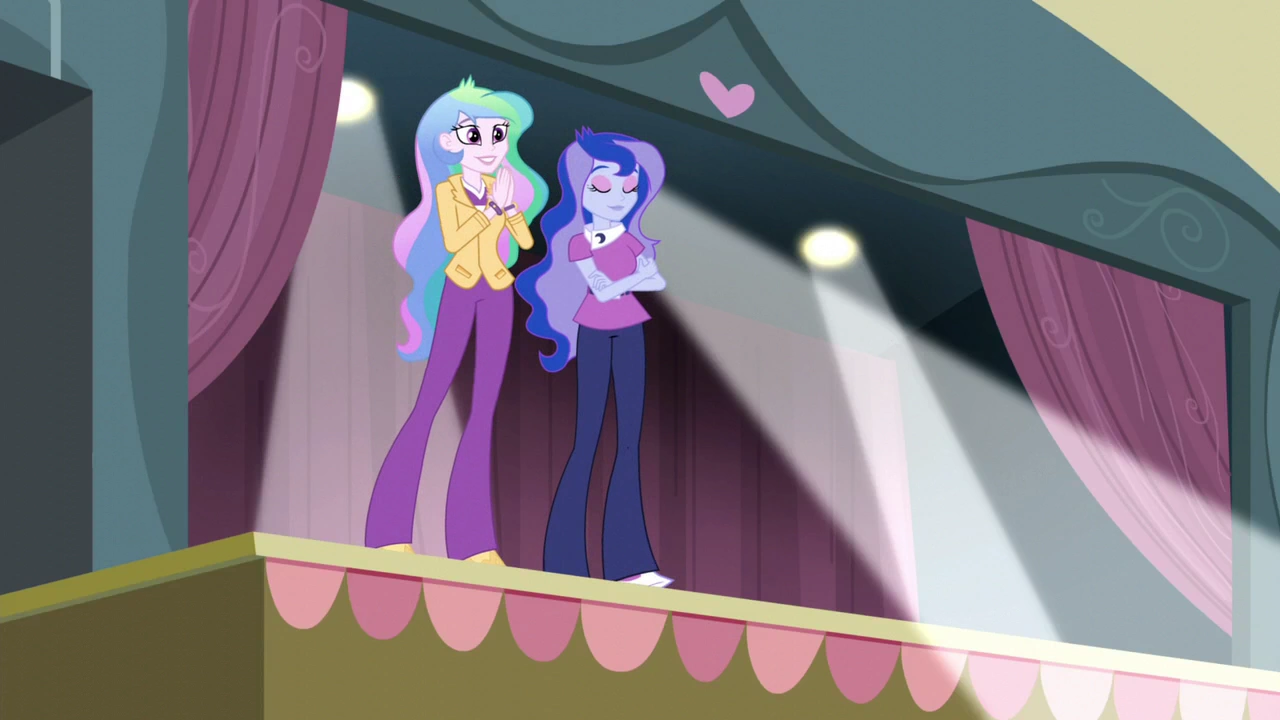 Image - Celestia clapping; Luna tapping her foot EG3.png | My Little ...