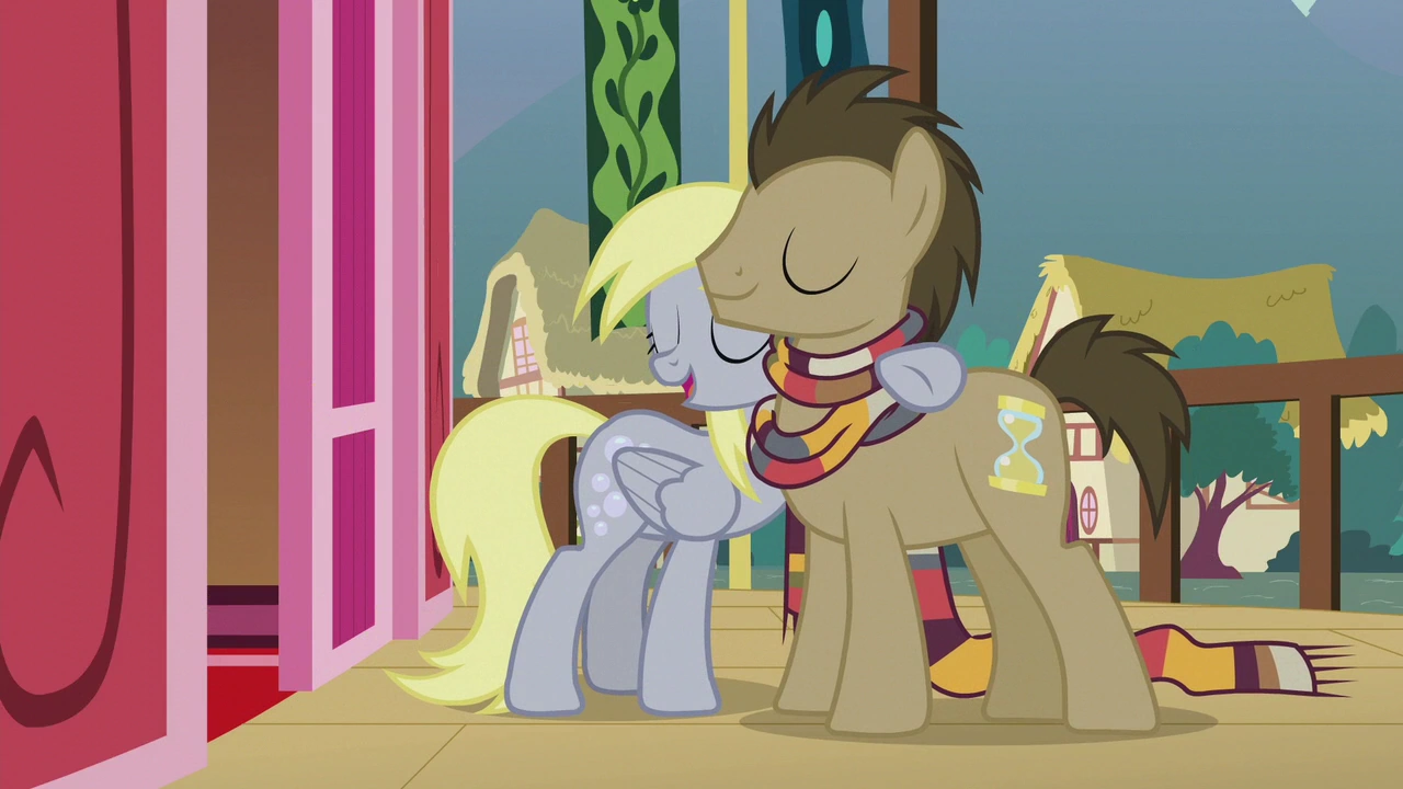 Image - Derpy puts a hoof around Dr. Hooves S5E9.png | My Little Pony ...