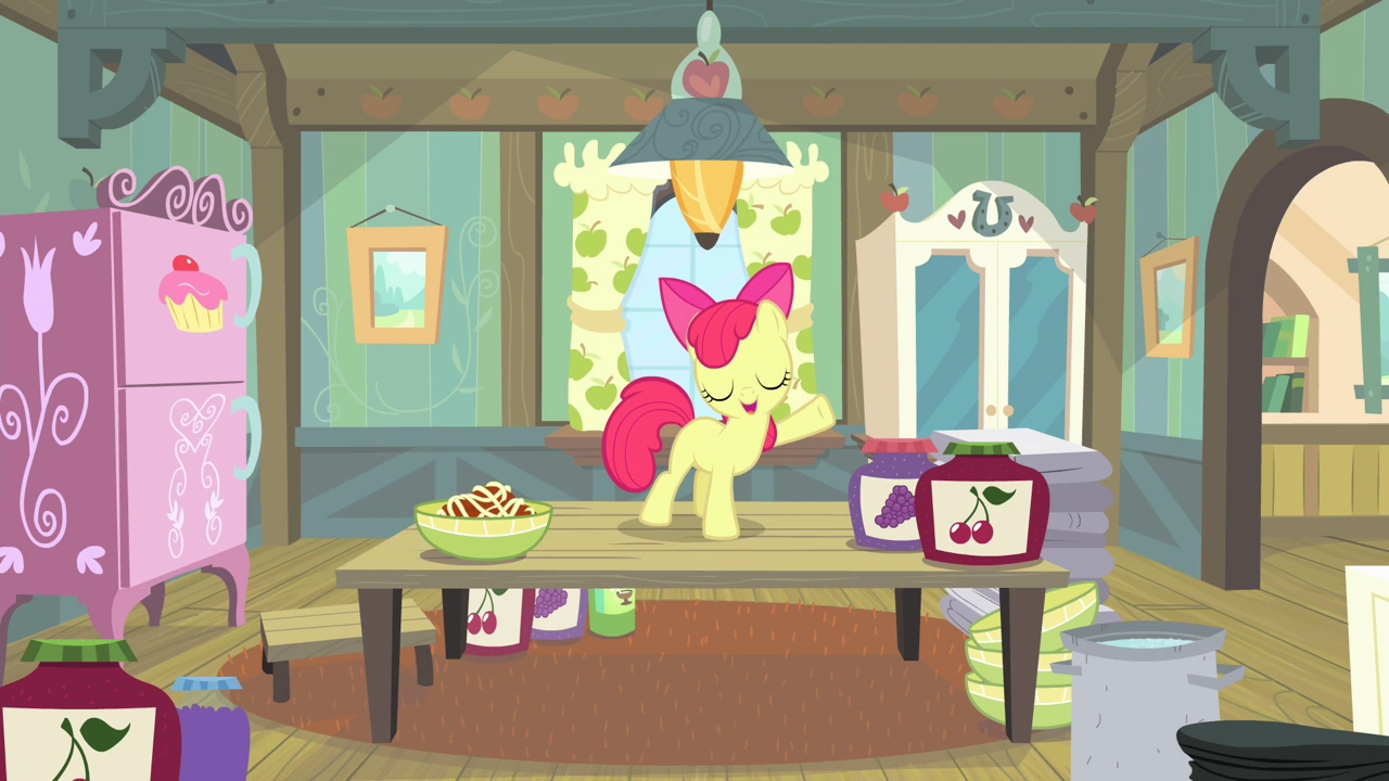 Image - Apple Bloom standing on kitchen table S4E17.png | My Little ...