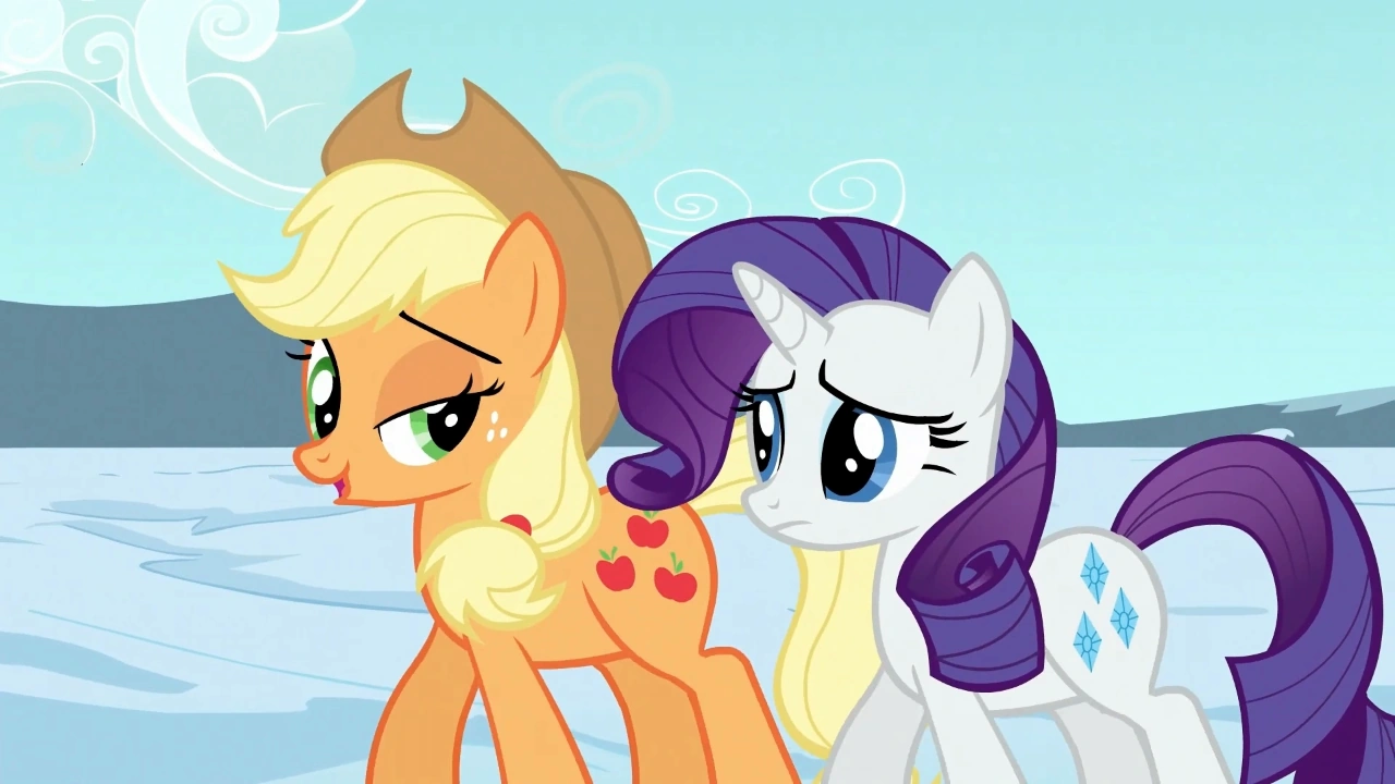 Image - Applejack and Rarity after leaving the Crystal Empire S3E2.png ...