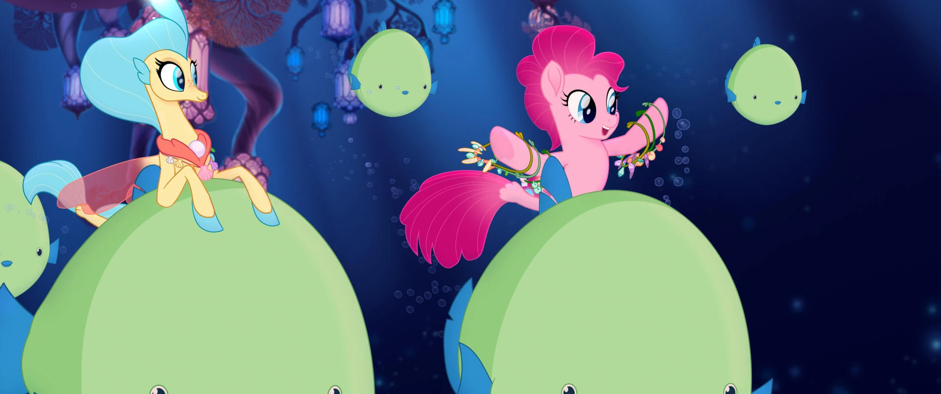Image - MLP The Movie Moviepilot - Pinkie and Skystar on giant fish.jpg ...
