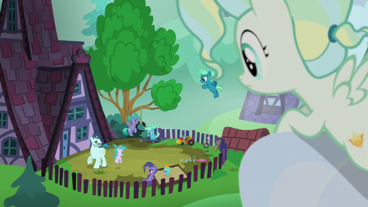 #1725253 - safe, screencap, air pop, gusty sprite, ray stinger, sky ...