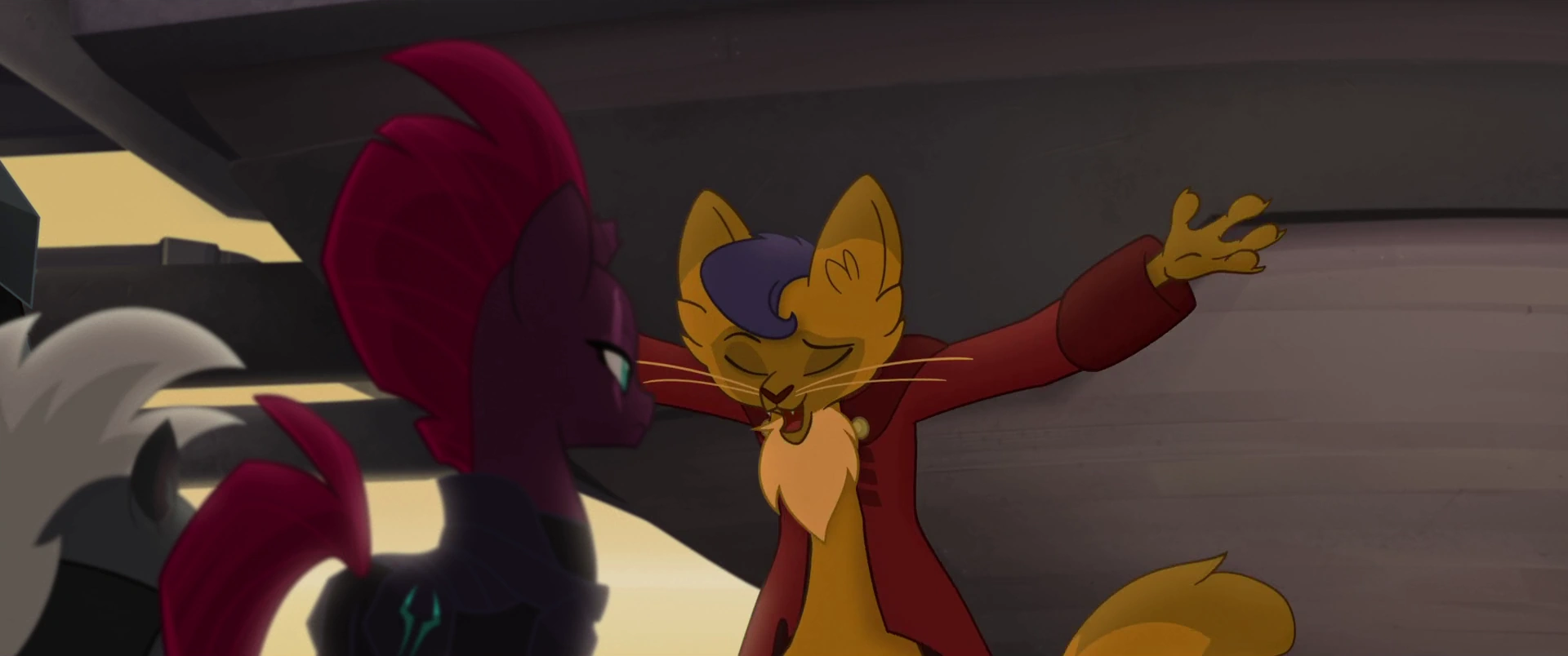 Image - Capper bowing to Tempest Shadow MLPTM.png | My Little Pony ...