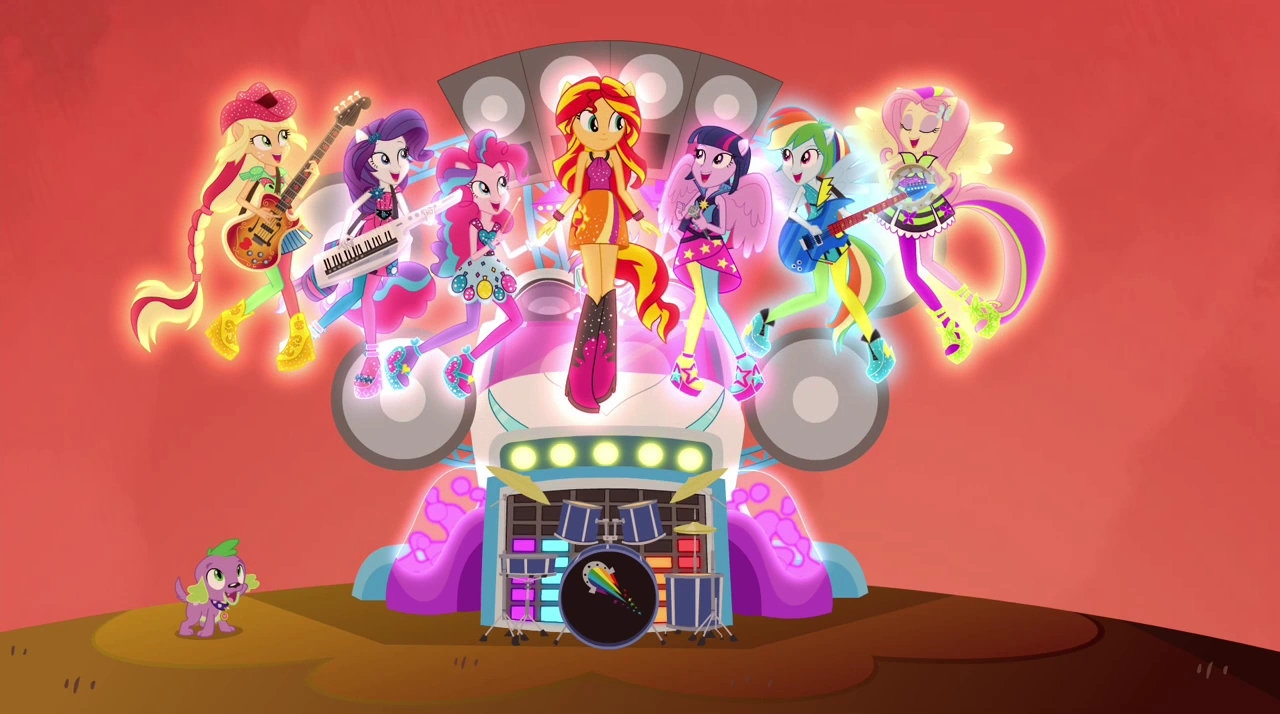 Imagen - The Rainbooms floating together EG2.png | My Little Pony: La ...