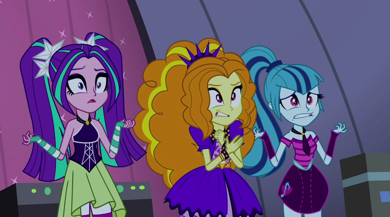 Image - The Dazzlings realize that they can't sing well EG2.png | My ...