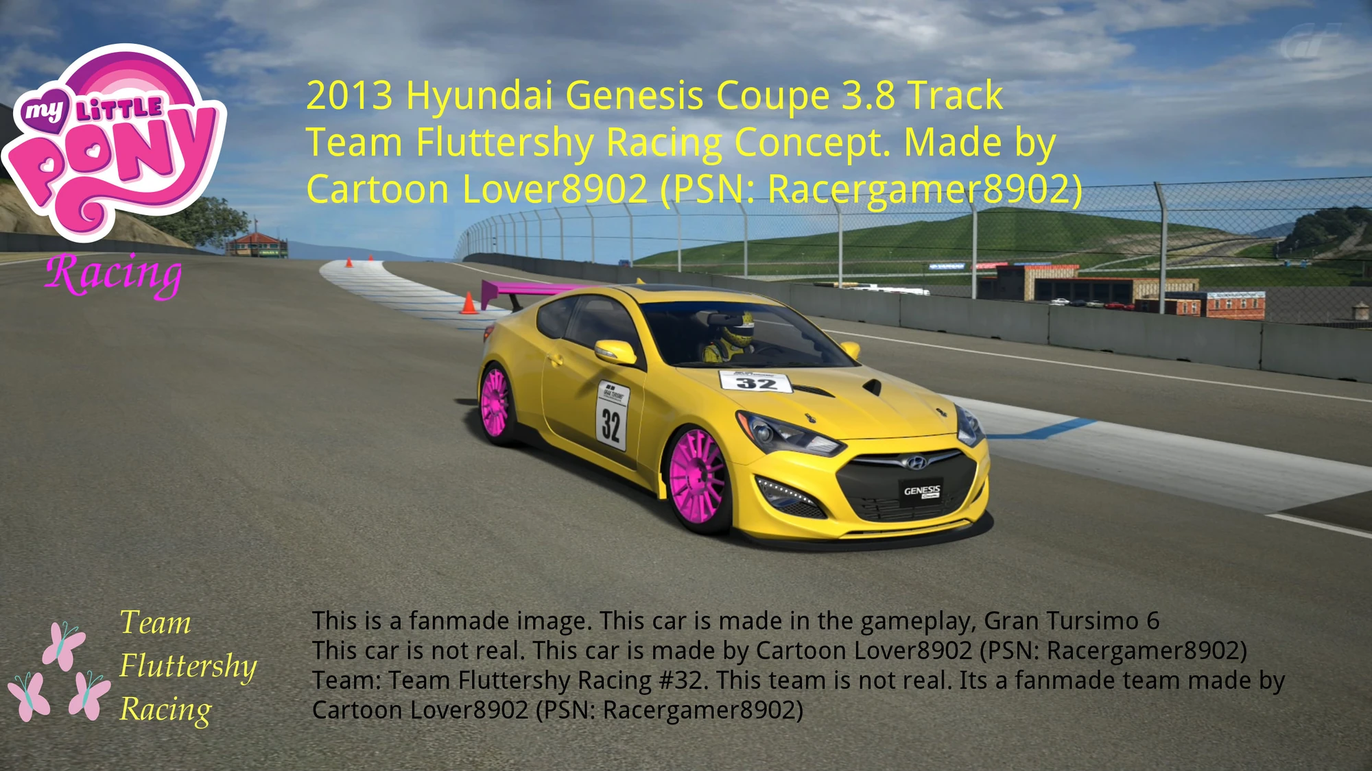 Image - FANMADE MLP Racing team fluttershy's new car.jpg | My Little ...
