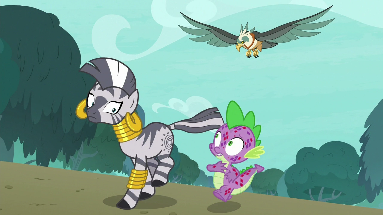 Image - Spike volunteers to lead the roc away S8E11.png | My Little ...