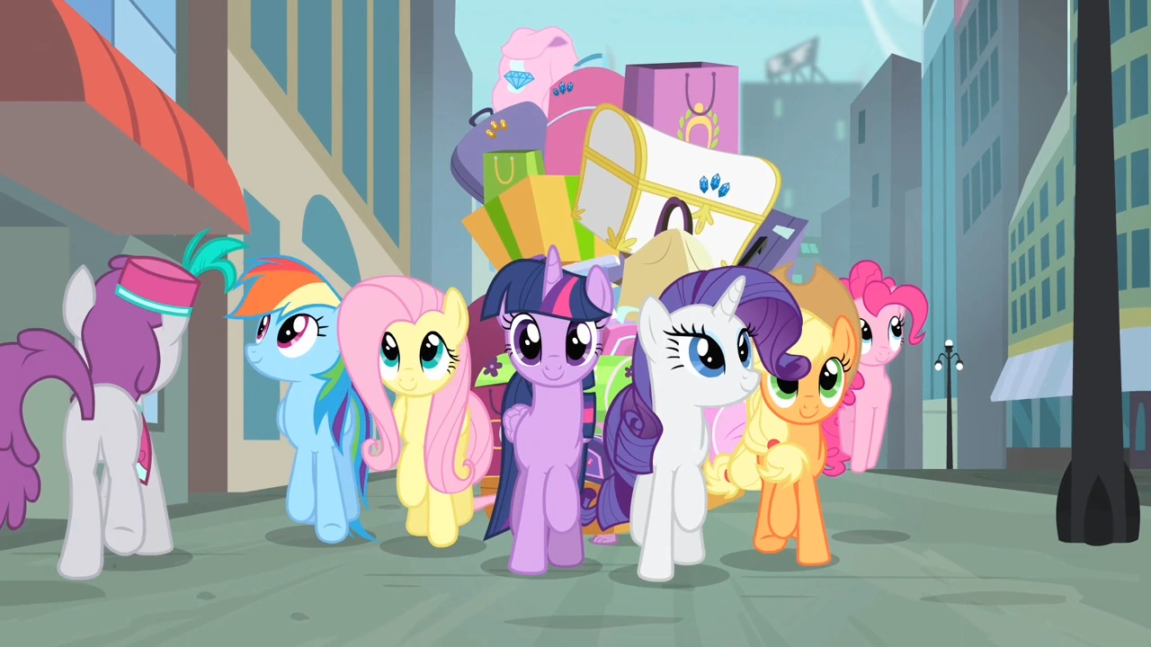 Image - Main cast walking in Manehattan S4E08.png | My Little Pony ...