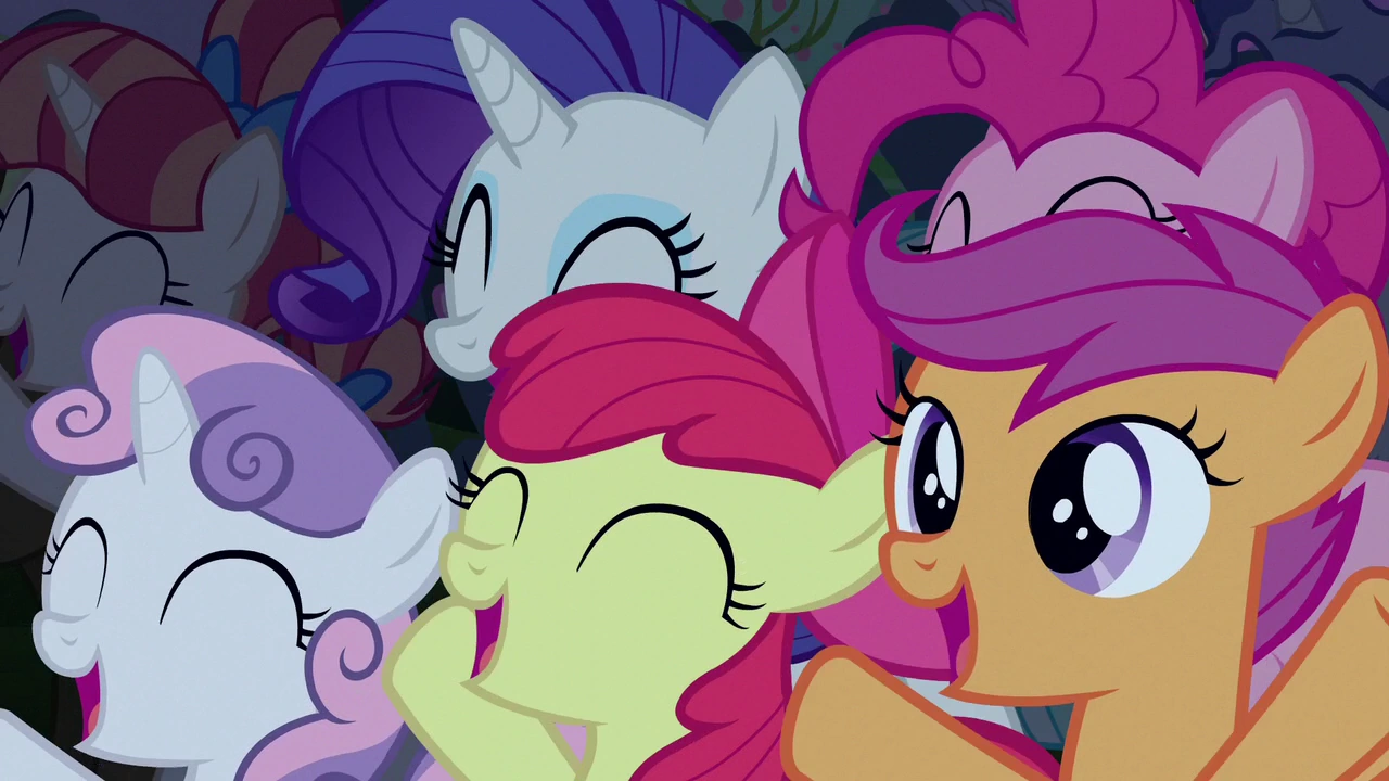 Image - Rarity, Pinkie, and CMC cheering for Rara S5E24.png | My Little ...