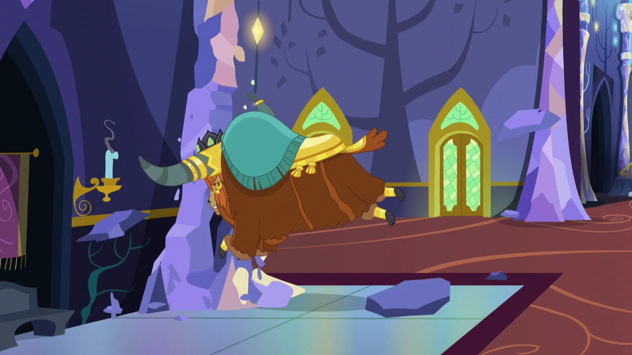 Image - Prince Rutherford smashes castle wall S5E11.png | My Little ...