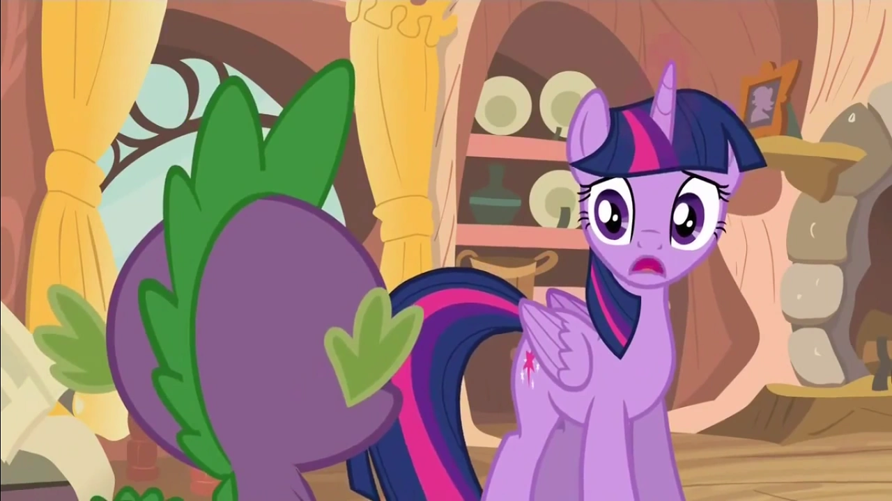 Image - Twilight looking at Spike S04E03.png | My Little Pony ...