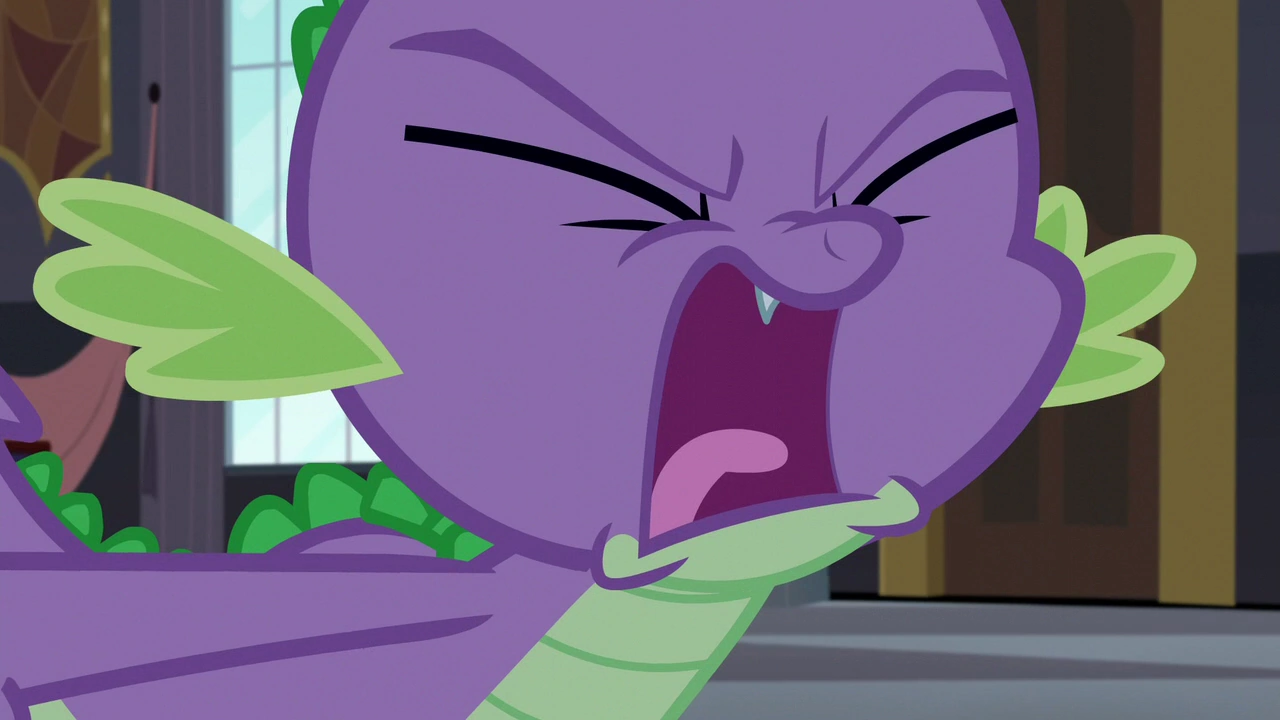 Image - Spike screaming "SLEEPING!" S5E10.png | My Little Pony ...