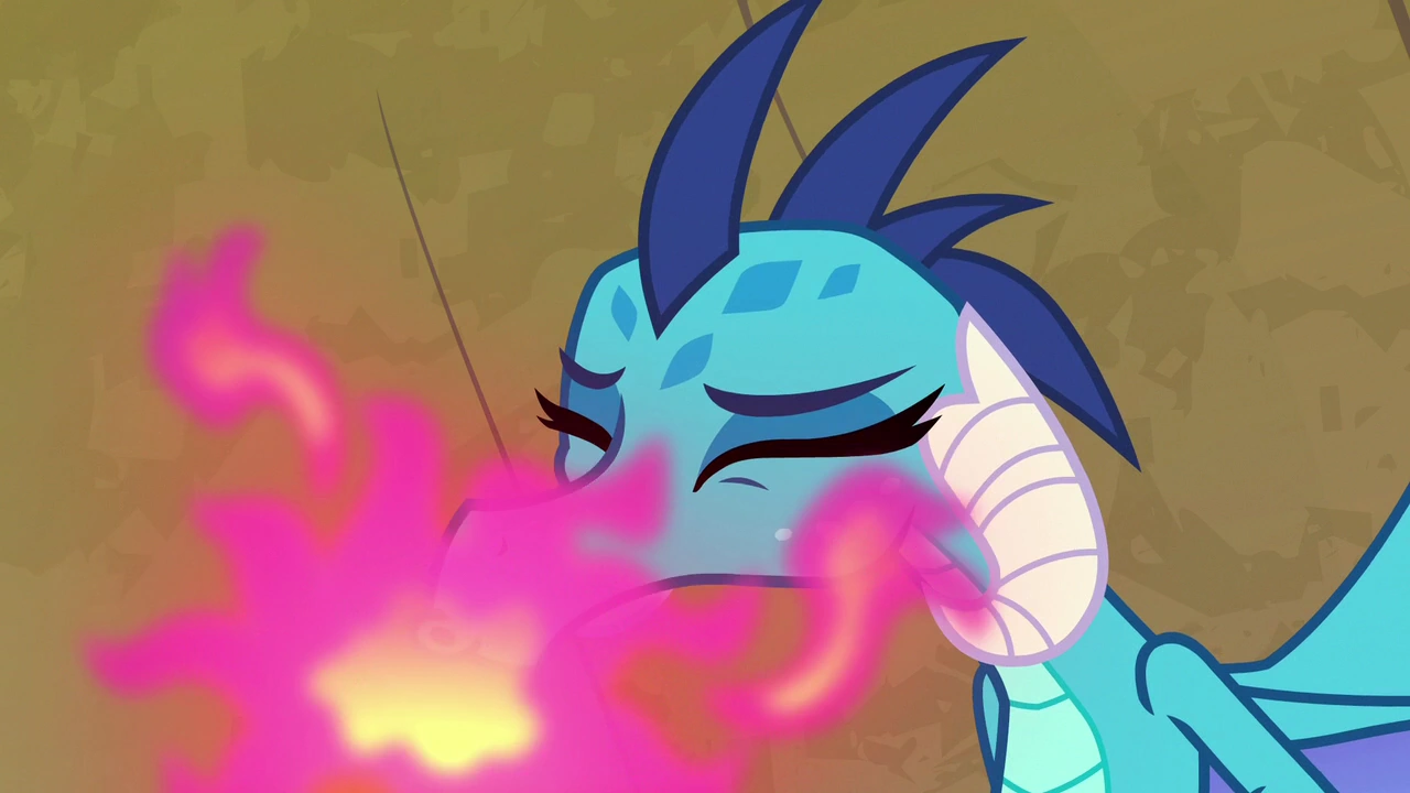 Image - Princess Ember sneezing fire again S7E15.png | My Little Pony ...