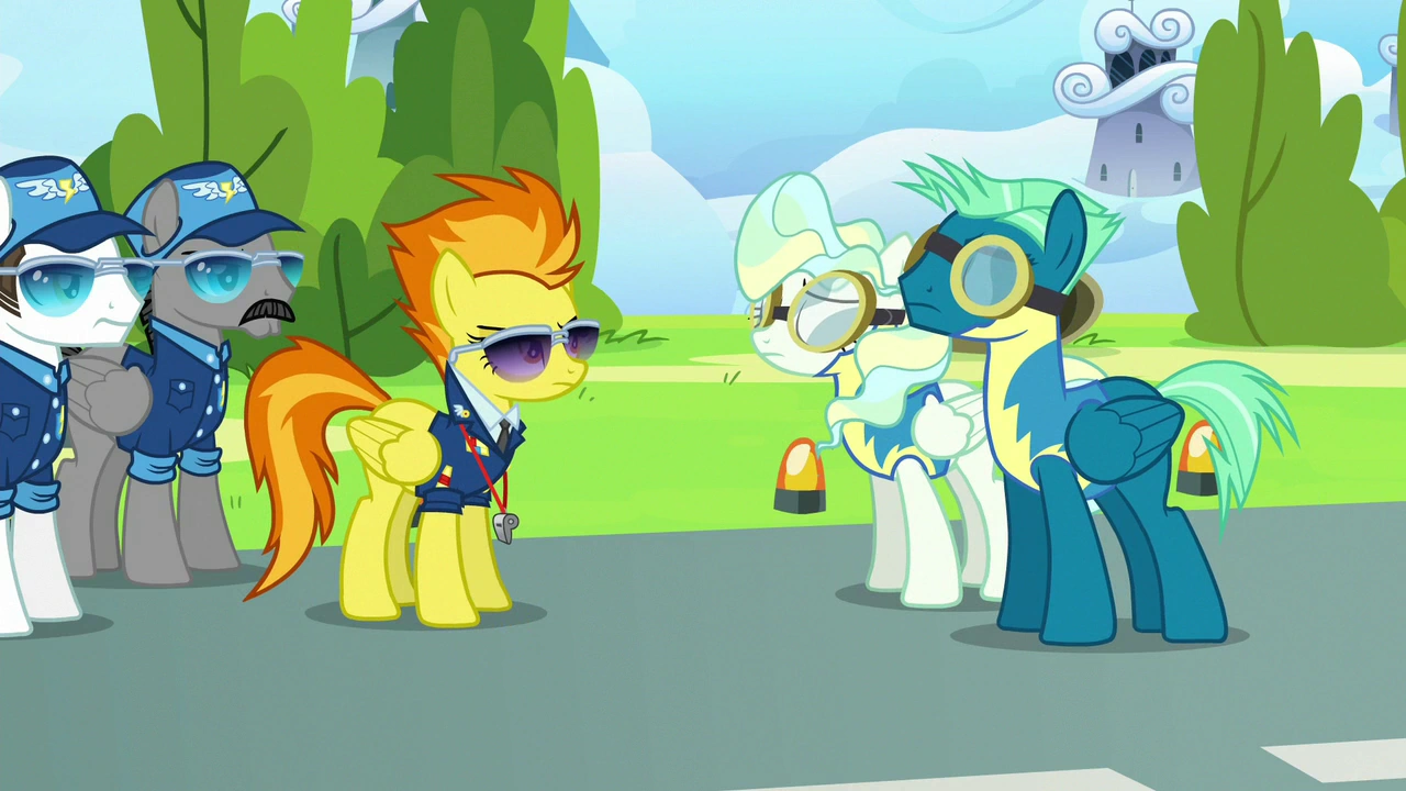 Image - Sky Stinger and Vapor Trail stand tall before Spitfire S6E24 ...