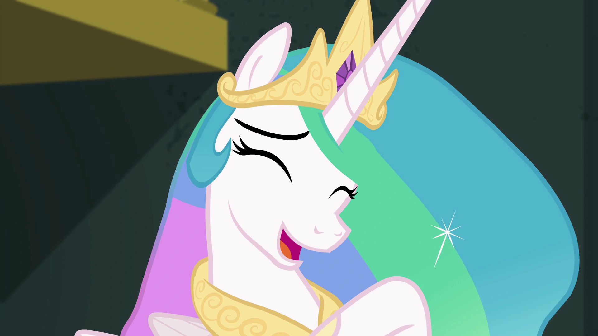 Image - Princess Celestia laughing EGFF.png | My Little Pony Friendship ...
