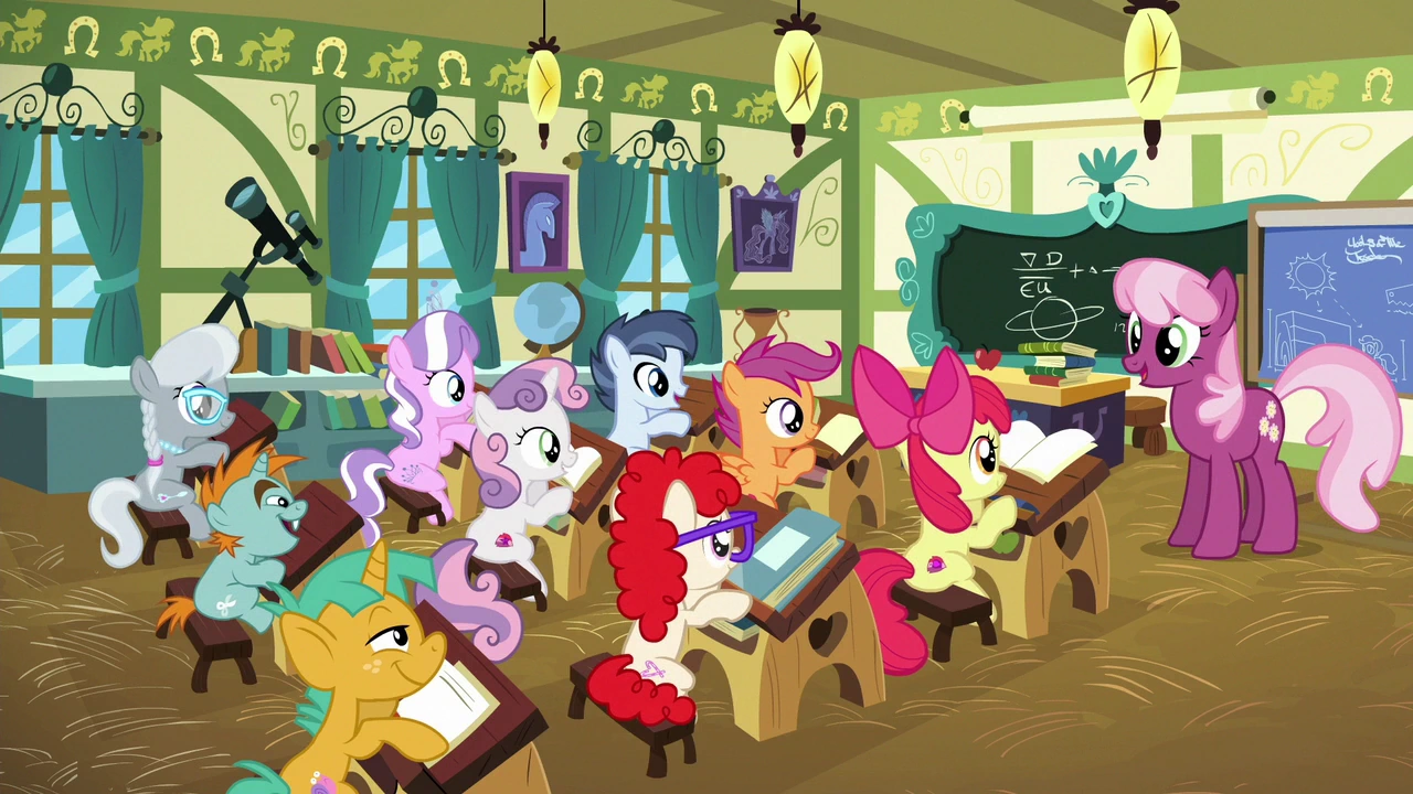 Image - Cheerilee speaking to school foals S6E14.png | My Little Pony ...