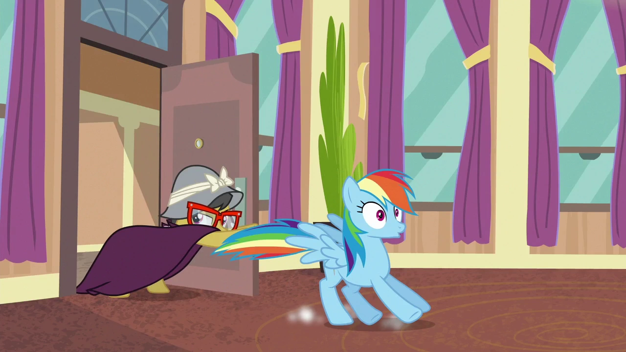 Image - A. K. Yearling shoves Rainbow into hotel room S6E13.png | My ...