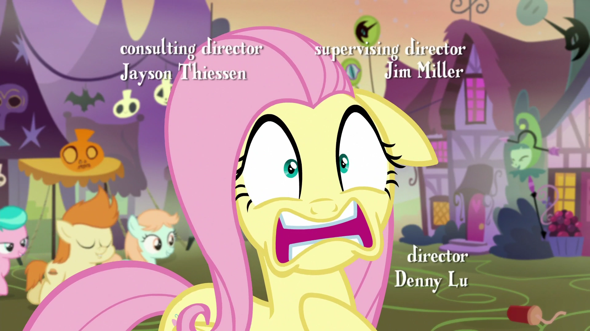 Image - Fluttershy screaming at skeleton S5E21.png | My Little Pony ...