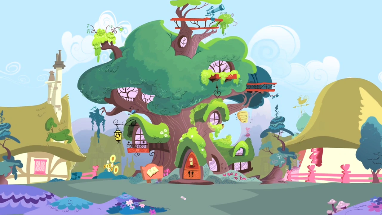 Image - View of Twilight's Library S04E07.png | My Little Pony ...
