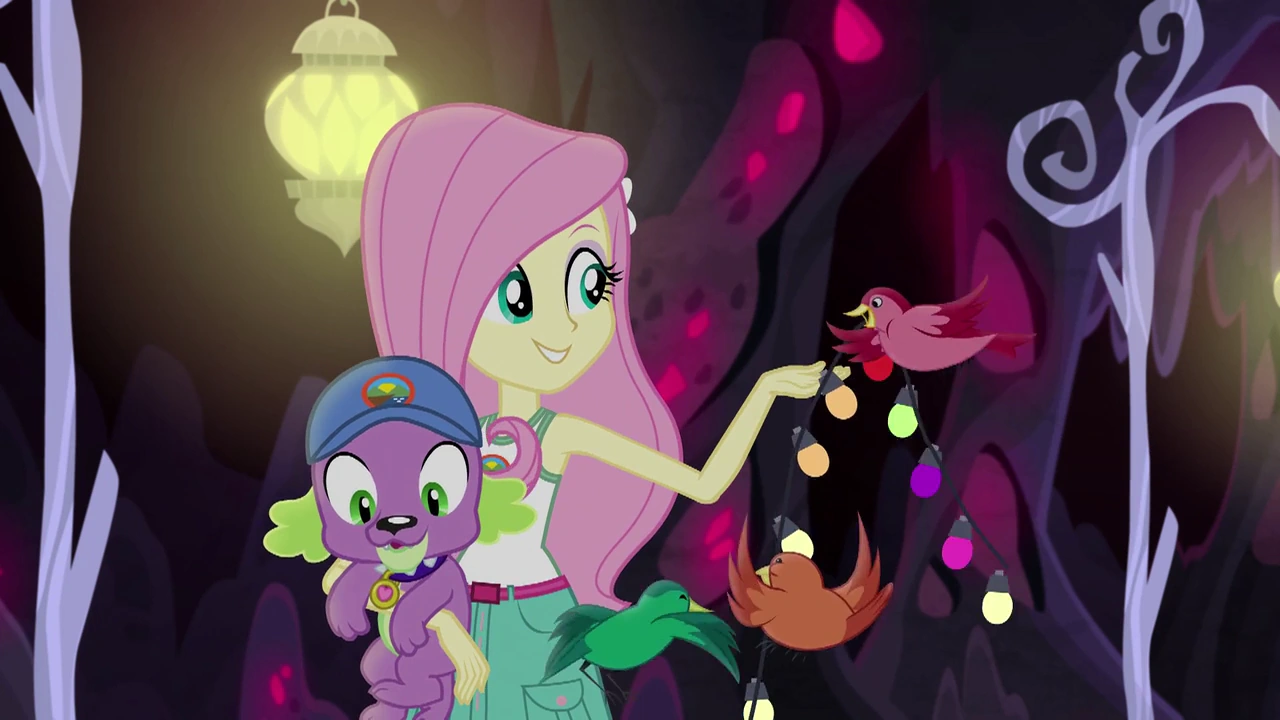 Image - Birds help Fluttershy decorate the cave EG4.png | My Little ...