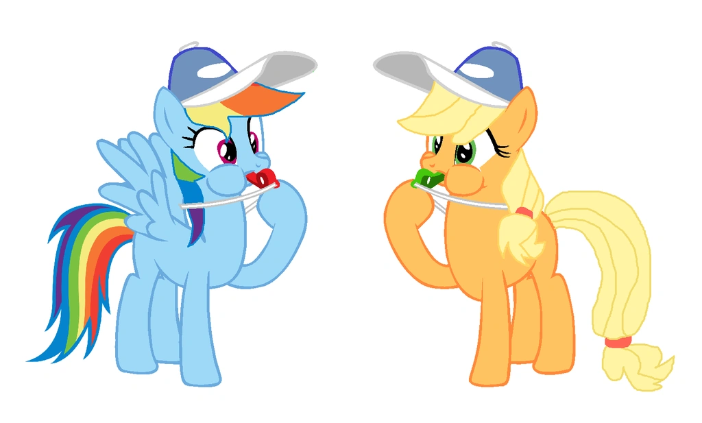 Image - FANMADE Coach Applejack and Rainbow Dash.png | My Little Pony ...