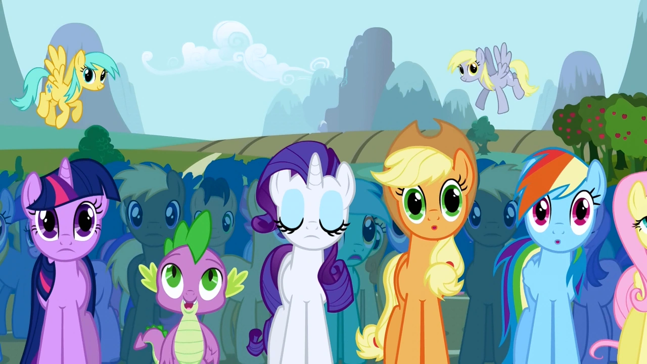 Image - Crowd standing wide eyed S1E06.png | My Little Pony Friendship ...