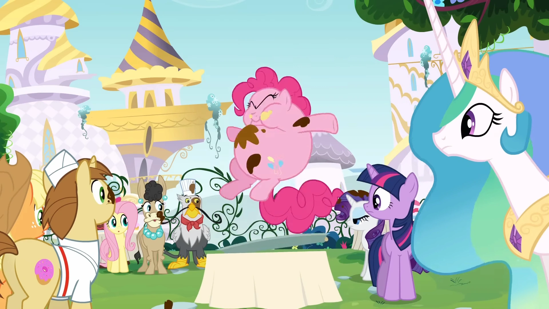 Image - Everypony staring at Pinkie Pie S2E24.png | My Little Pony ...