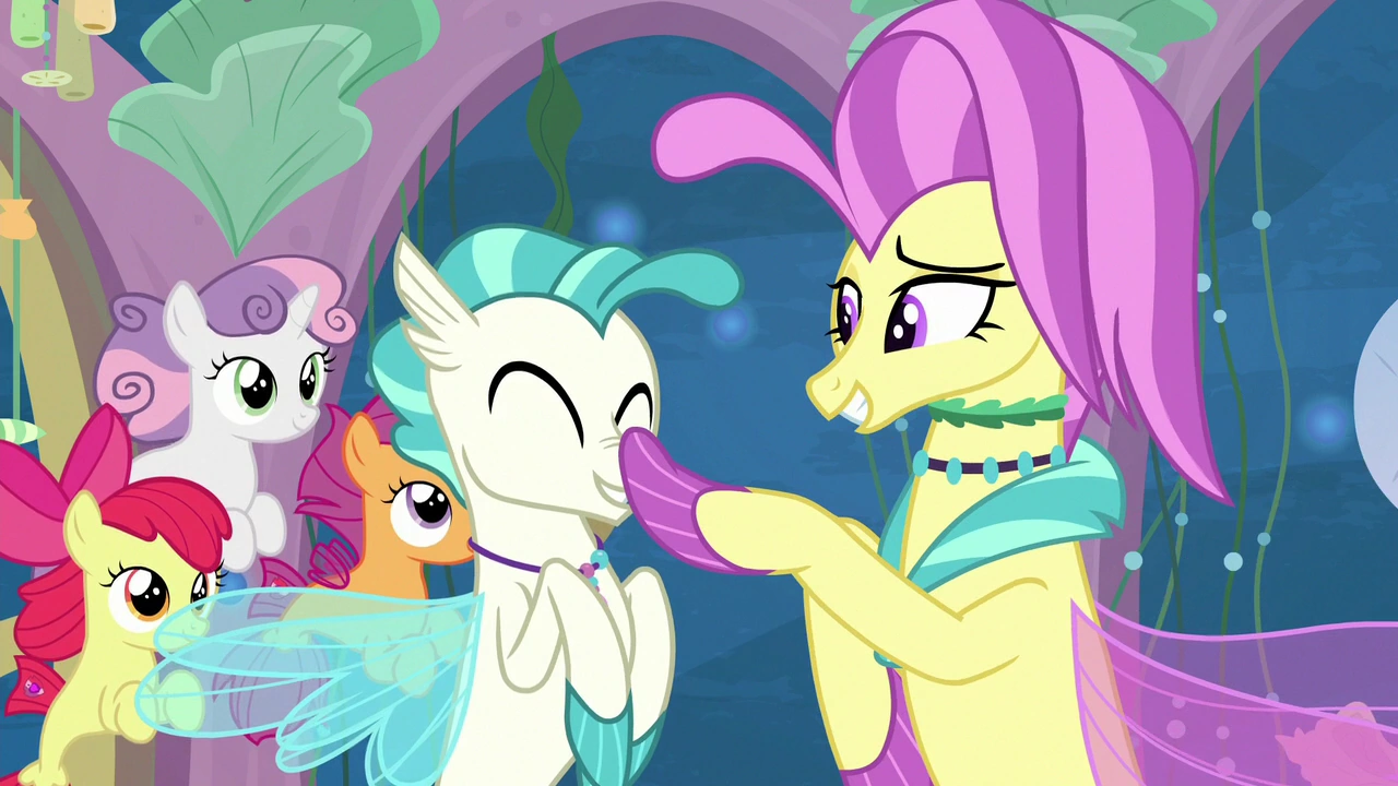 Image - Ocean Flow boops Terramar's nose S8E6.png | My Little Pony ...