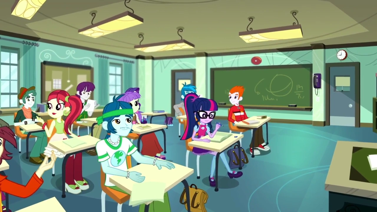 Imagen - Canterlot High students in a classroom SS8.png | My Little ...