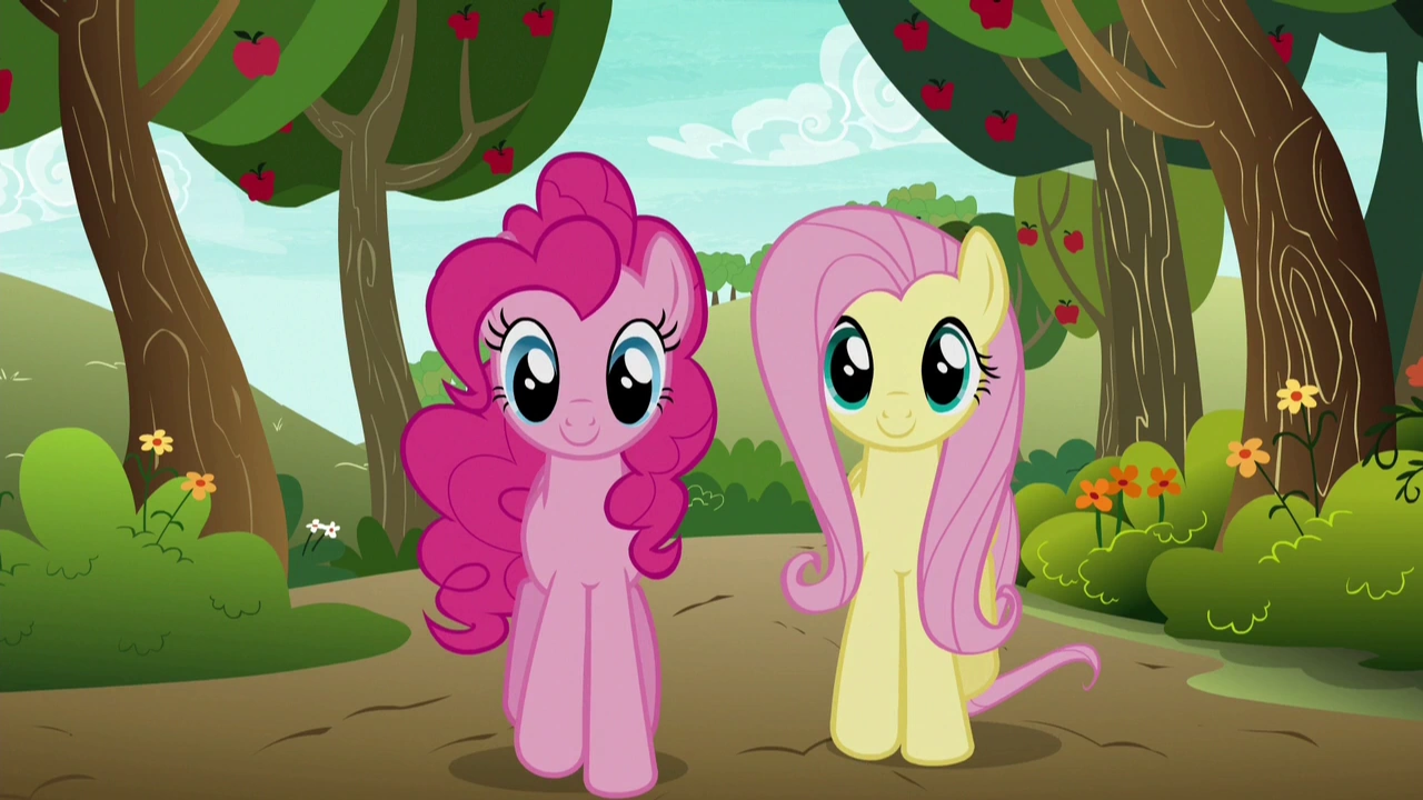 Image - Pinkie Pie and Fluttershy walking confidently S6E18.png | My ...