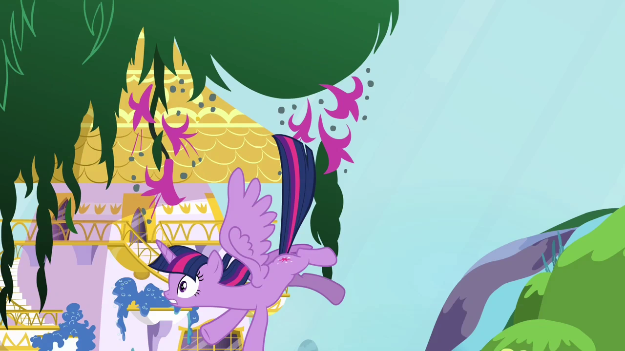 Image - Twilight falling out of the sky S4E01.png | My Little Pony ...