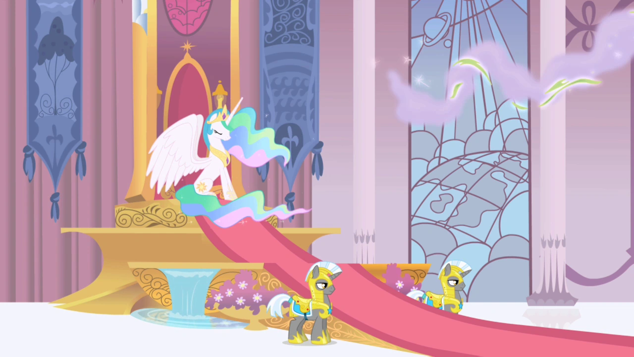 Image - Princess Celestia's Throne Room Opening.png | My Little Pony ...