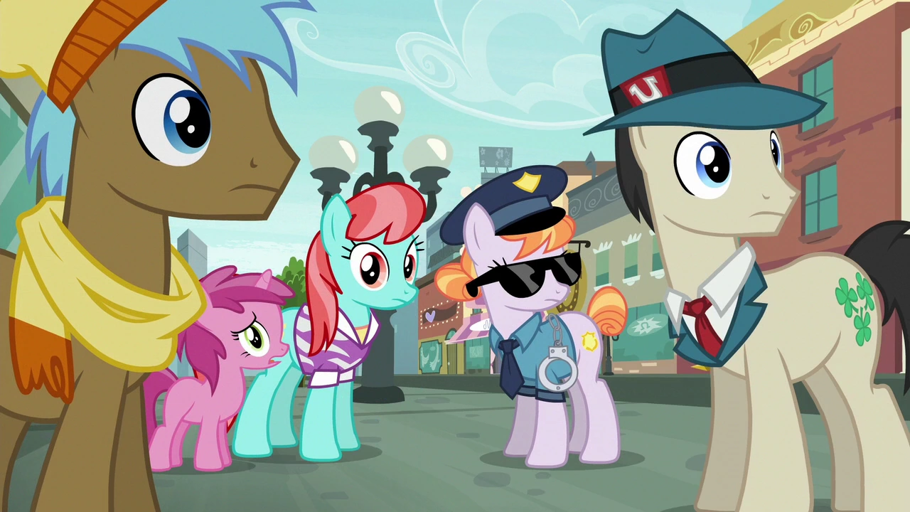 Image - Police Pony and ponies staring at Pinkie S6E3.png | My Little ...