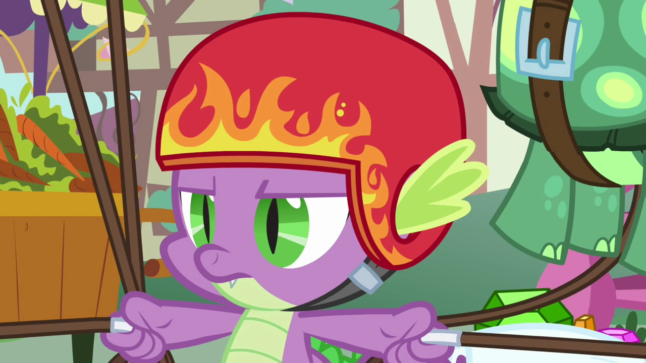 Image - Spike with a helmet S3E11.png | My Little Pony Friendship is ...