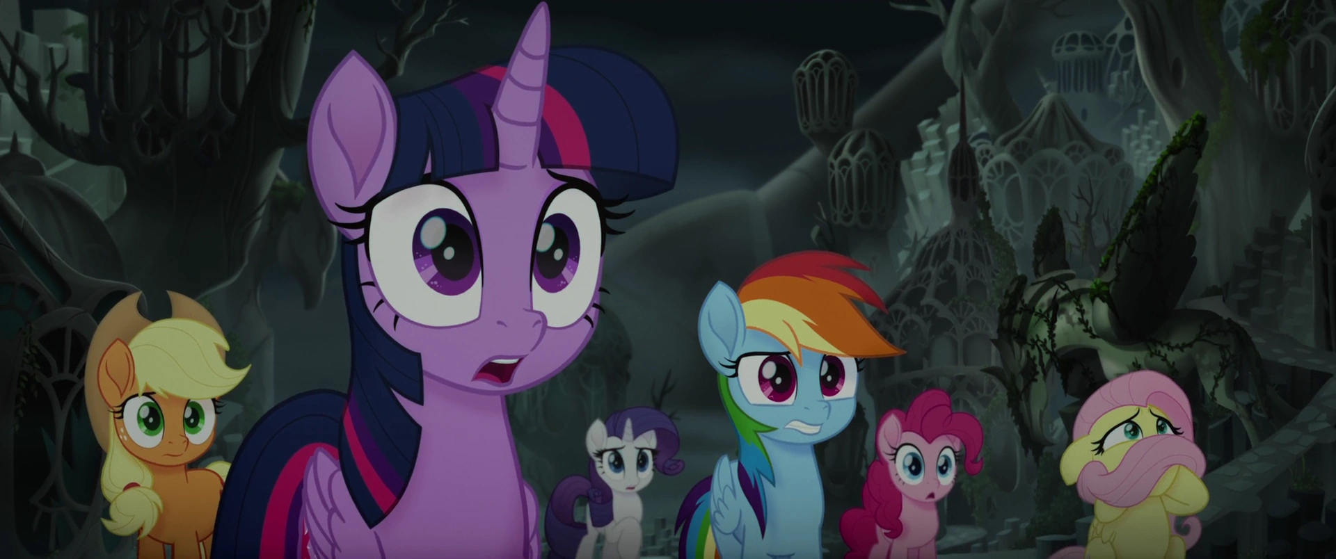Image - Mane Six hear someone singing MLPTM.png | My Little Pony ...