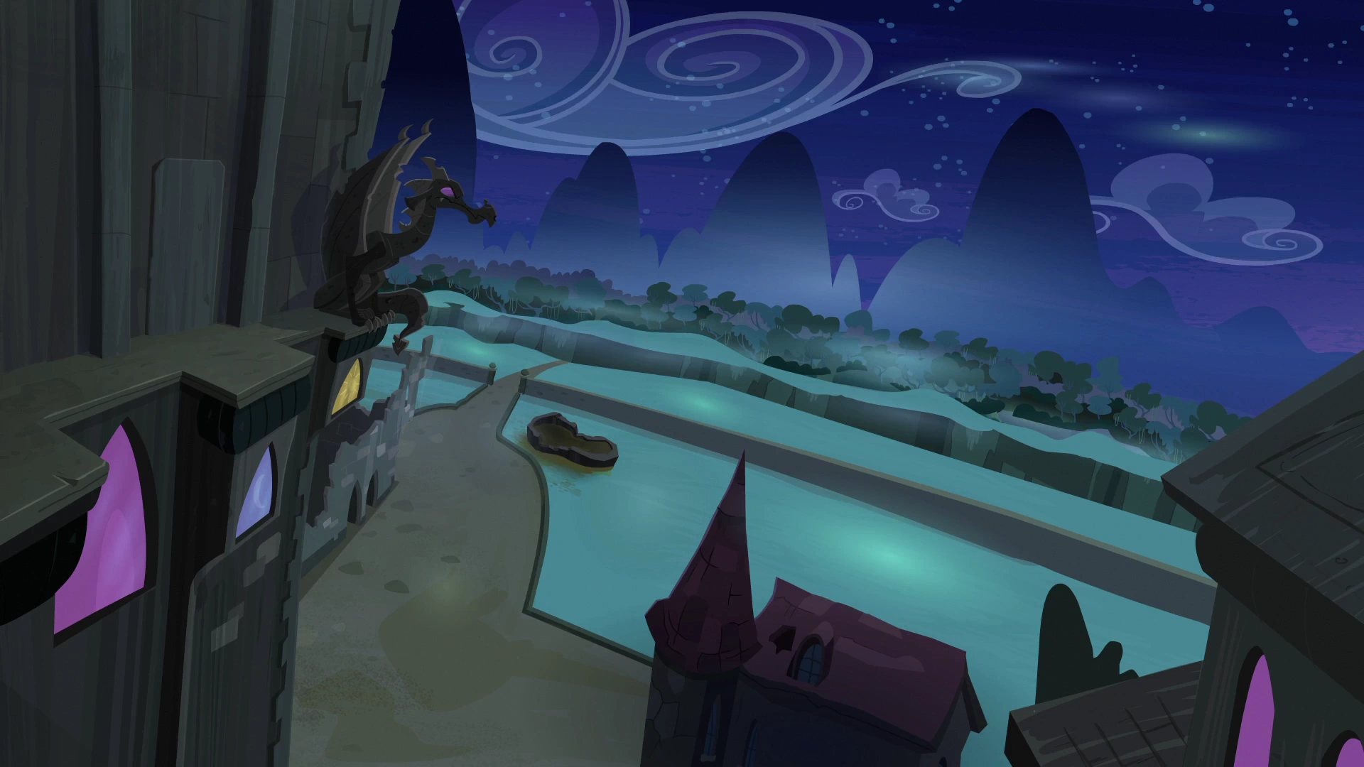 Image - Castle at night S4E02.png | My Little Pony Friendship is Magic ...
