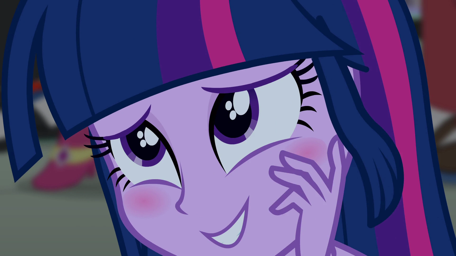 Image - Twilight blushing at Flash Sentry EG.png | My Little Pony ...