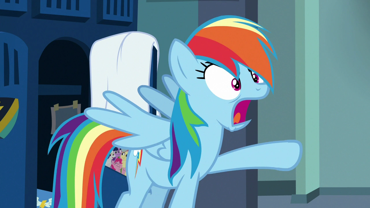 Image - Rainbow Dash angrily shouting "yes!" S7E7.png | My Little Pony ...