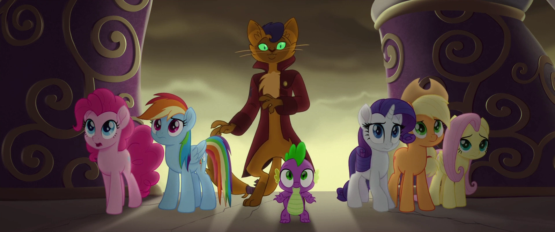 Image - Capper and ponies surprised by Storm Guards MLPTM.png | My ...