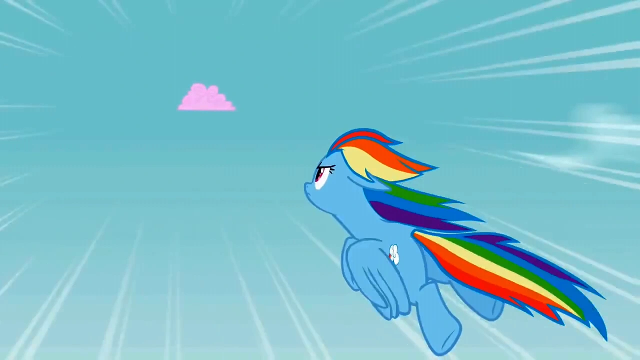 Image - Rainbow Dash chasing the cloud S2E01.png | My Little Pony ...