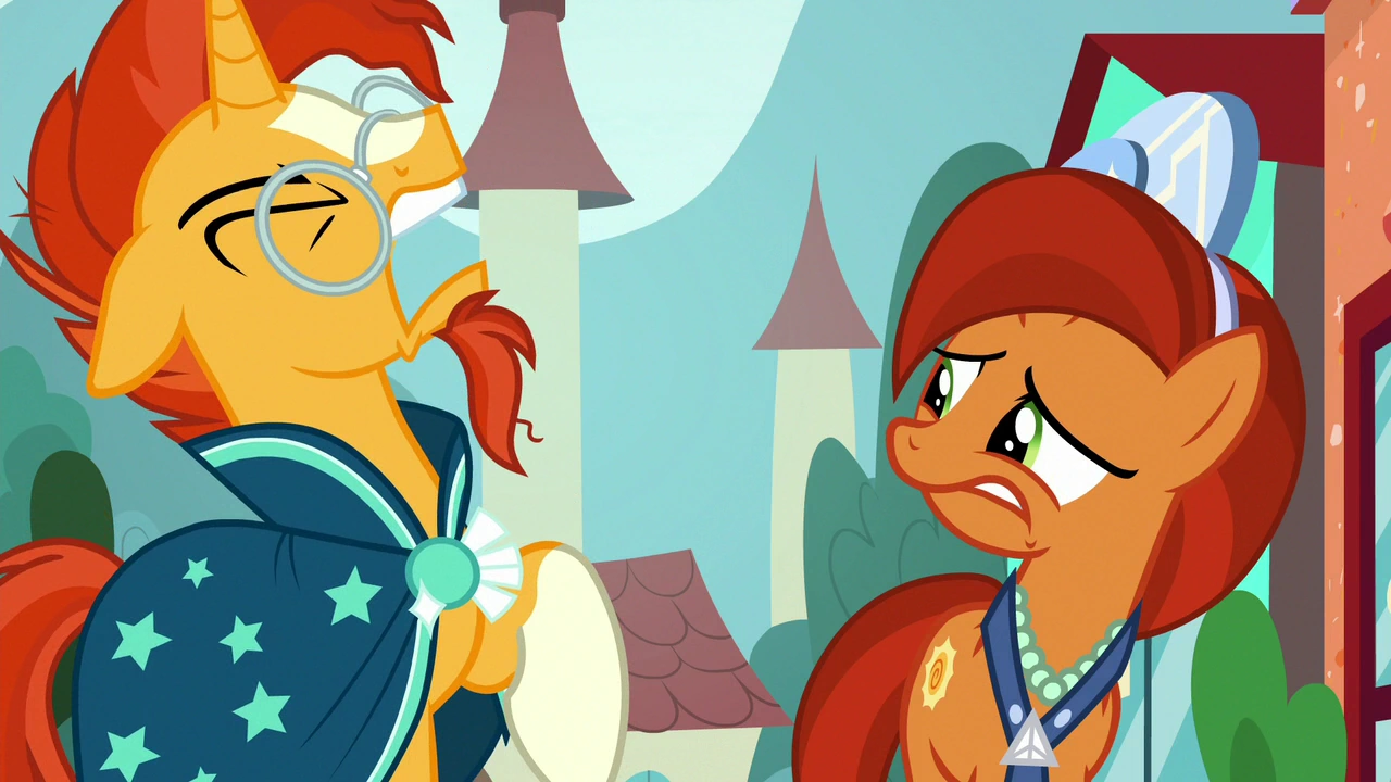 Image - Sunburst groaning in loud anger S8E8.png | My Little Pony ...
