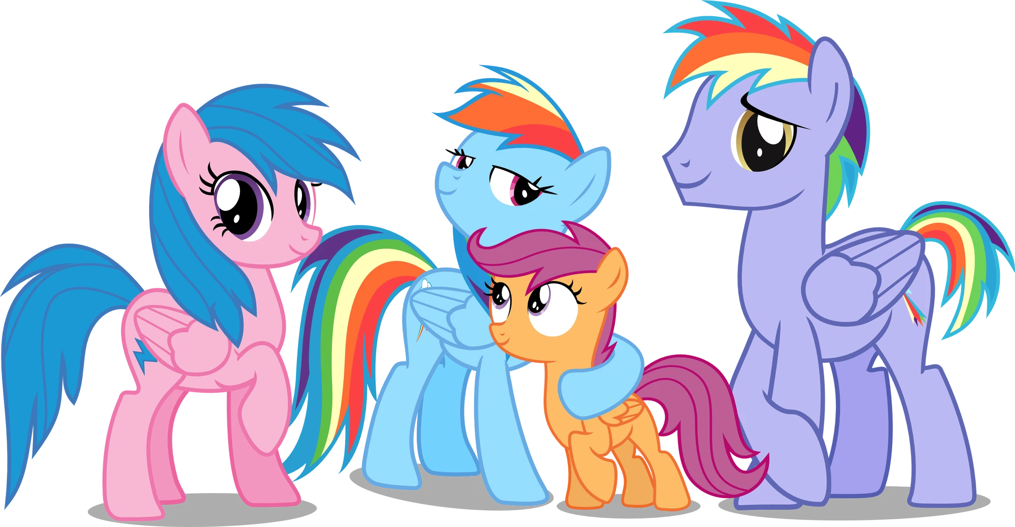 Image - Rainbow dash's family by hampshireukbrony.png | My Little Pony ...