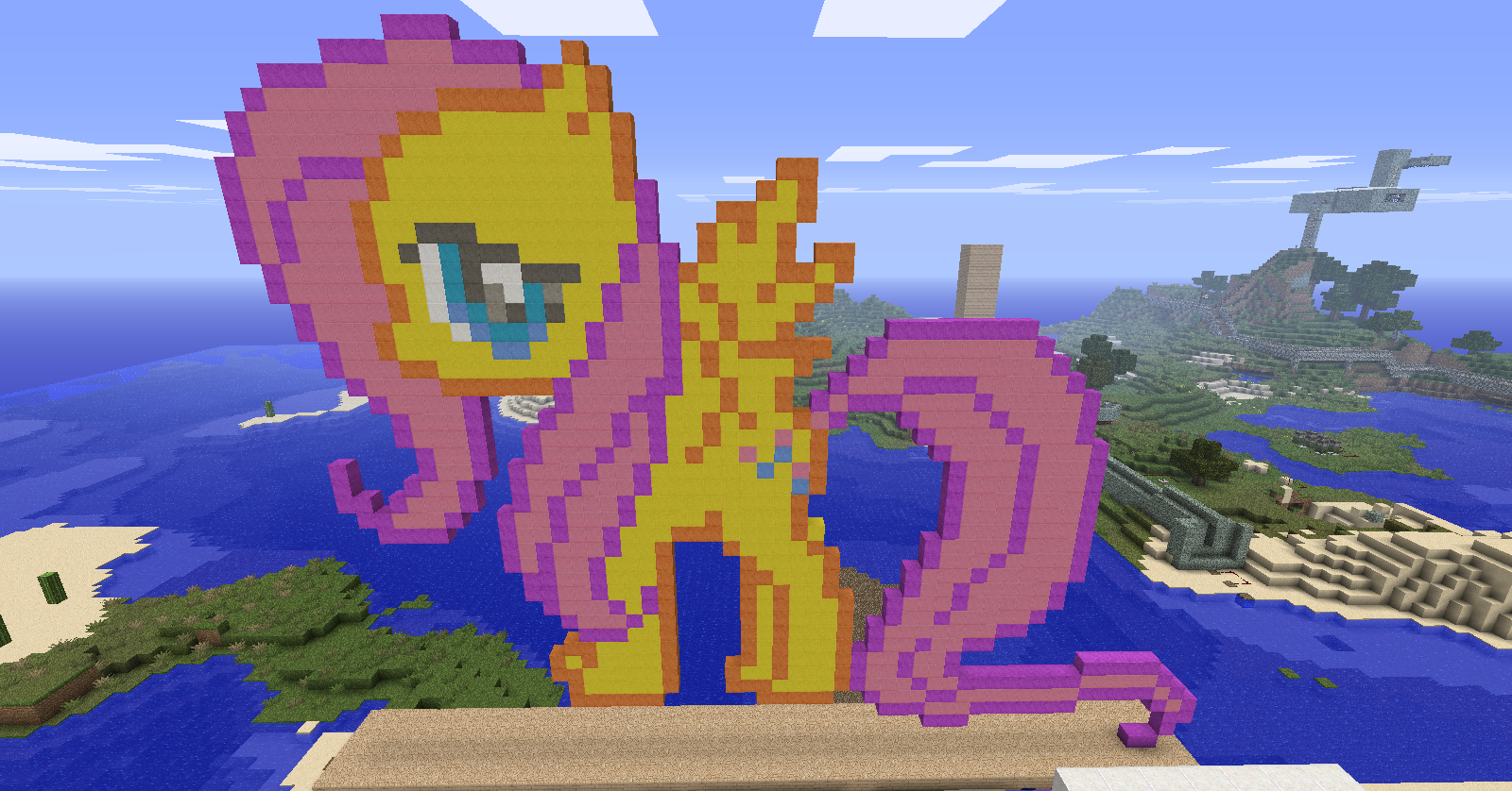 Image - FANMADE Minecraft-fluttershy.png | My Little Pony Fan Labor ...