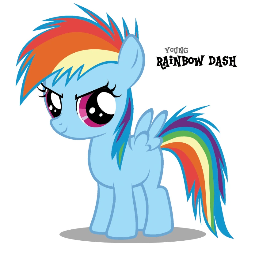 Mlp Filly Rainbow Dash