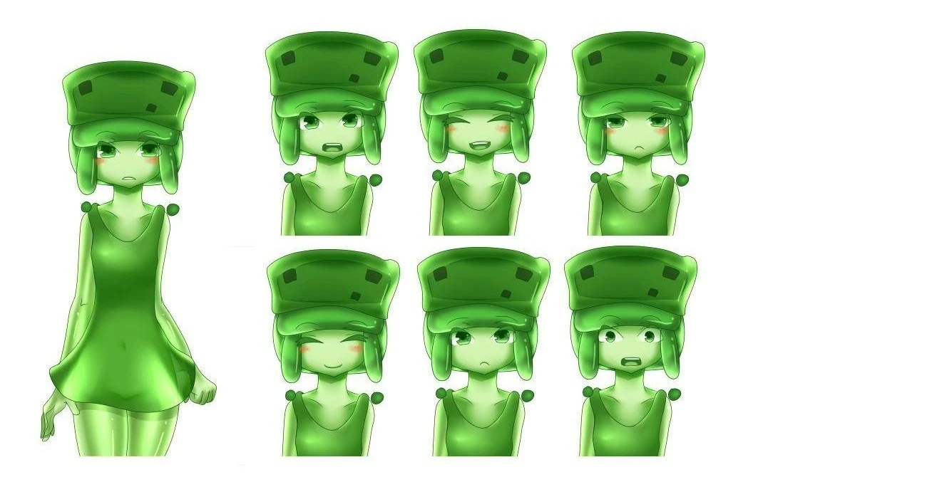 Image - SmallSlime Expressions.jpg | Mob Talker Wiki | FANDOM powered ...