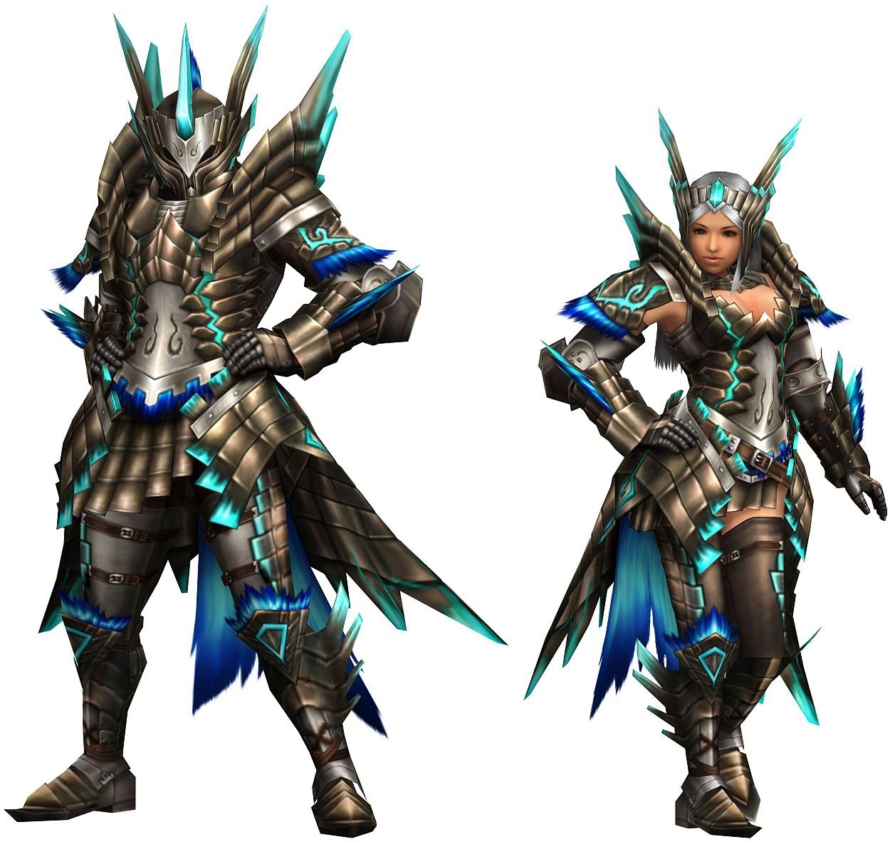 Image - FrontierGen-Shourou G Armor (Blademaster) Render 2.png ...