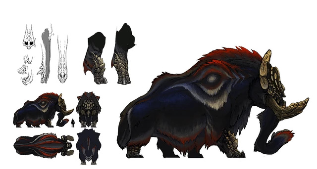 Image - MHGen-Gammoth Concept Art 001.png | Monster Hunter Wiki ...