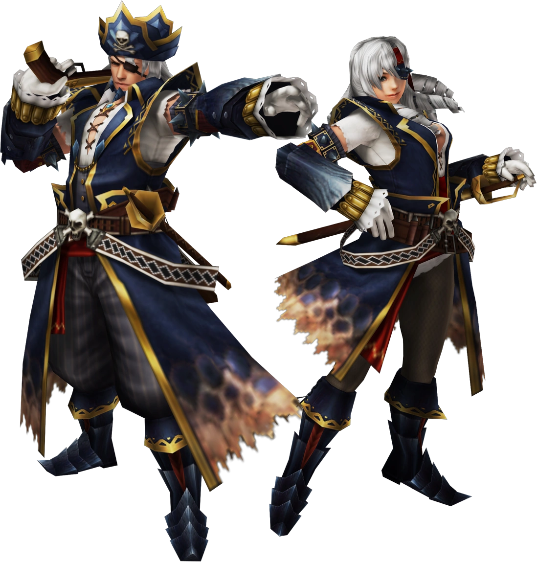 Image - FrontierGen-Pirata Armor (Both) Render 2.png | Monster Hunter ...
